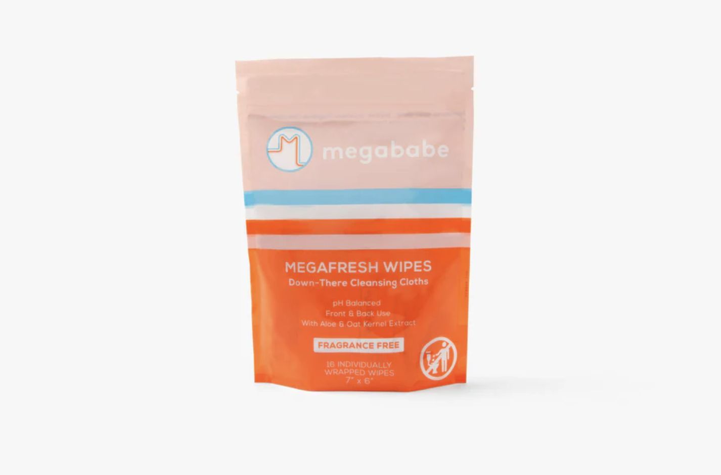 Megababe Влажные салфетки для интимной гигиены Megafresh Wipes (16 Individually Wrapped 7 x 6 Wipes)