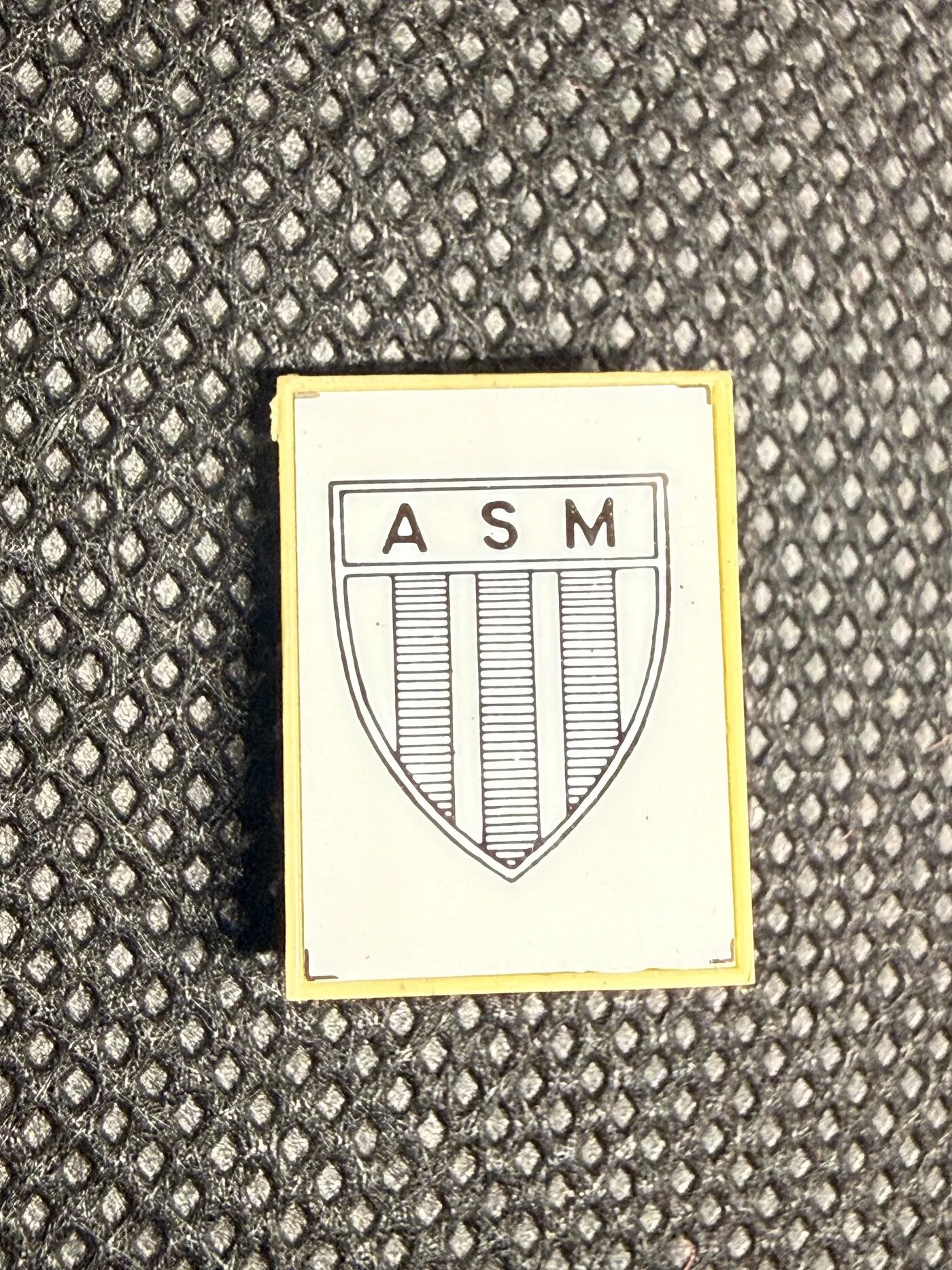 Сувенирный значок ASM, щит