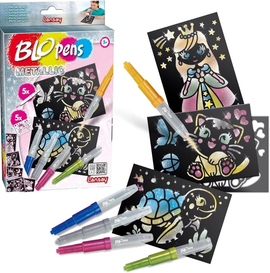 Набор для рисования Blopens, металлик, 8 шт