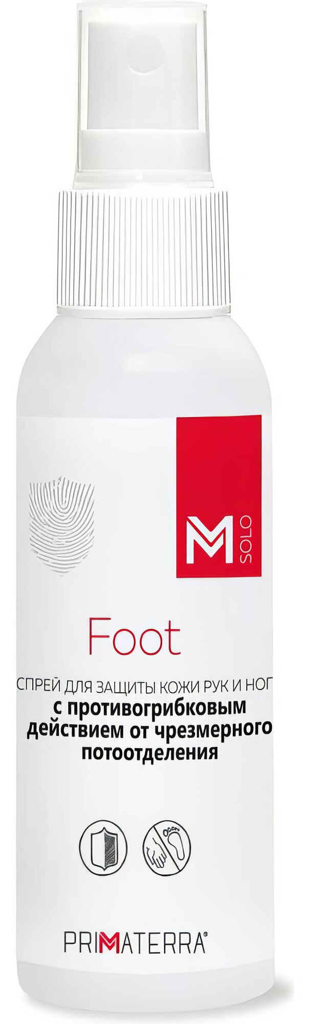 Спрей для защиты кожи ног и рук TM Primaterra M Solo Foot флакон 100 мл 8950