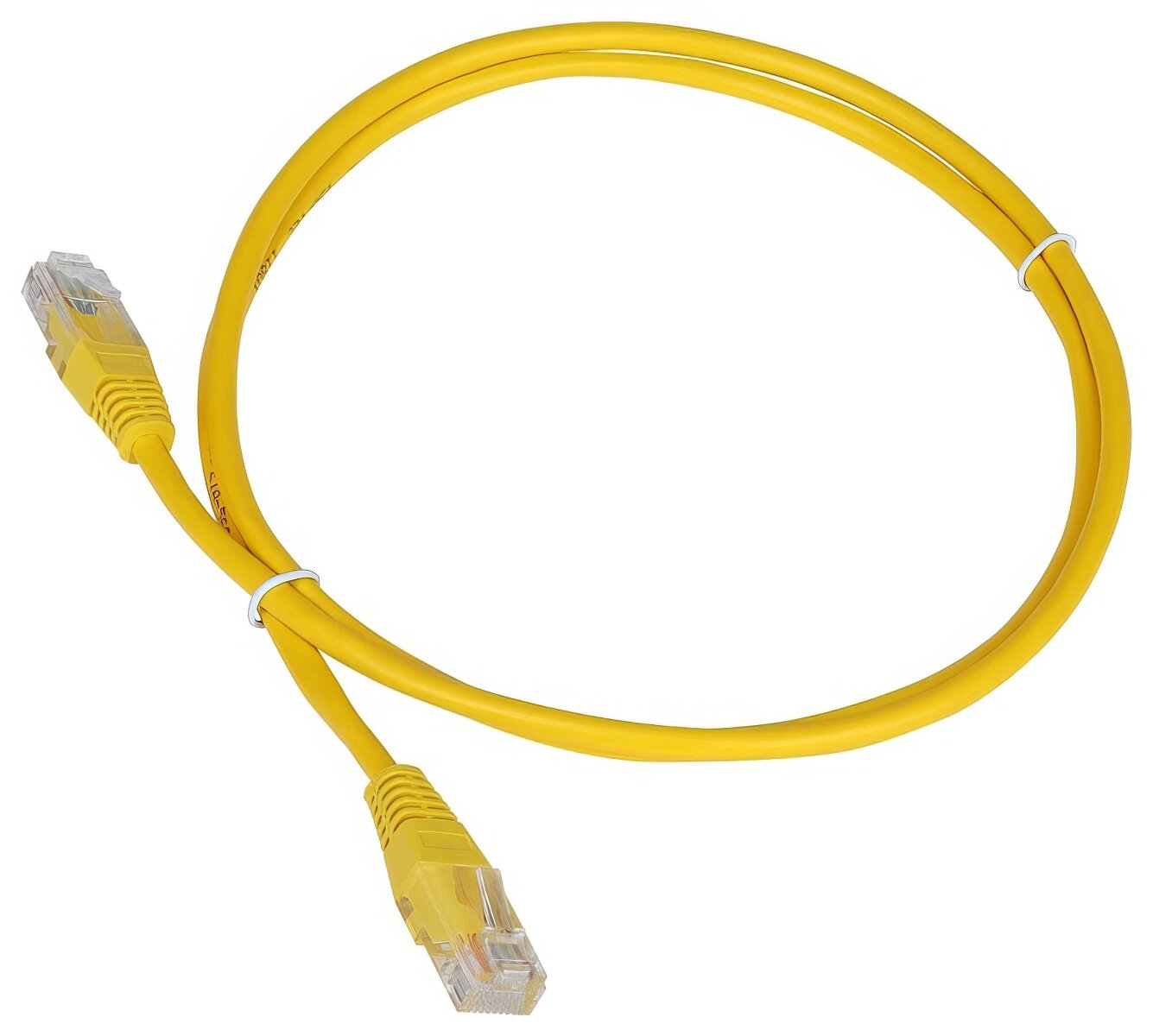 Патч-корд TWT RJ45-RJ45, 4 пары, UTP, категория 5е, 5 м, желтый, 45-45-5.0-YL
