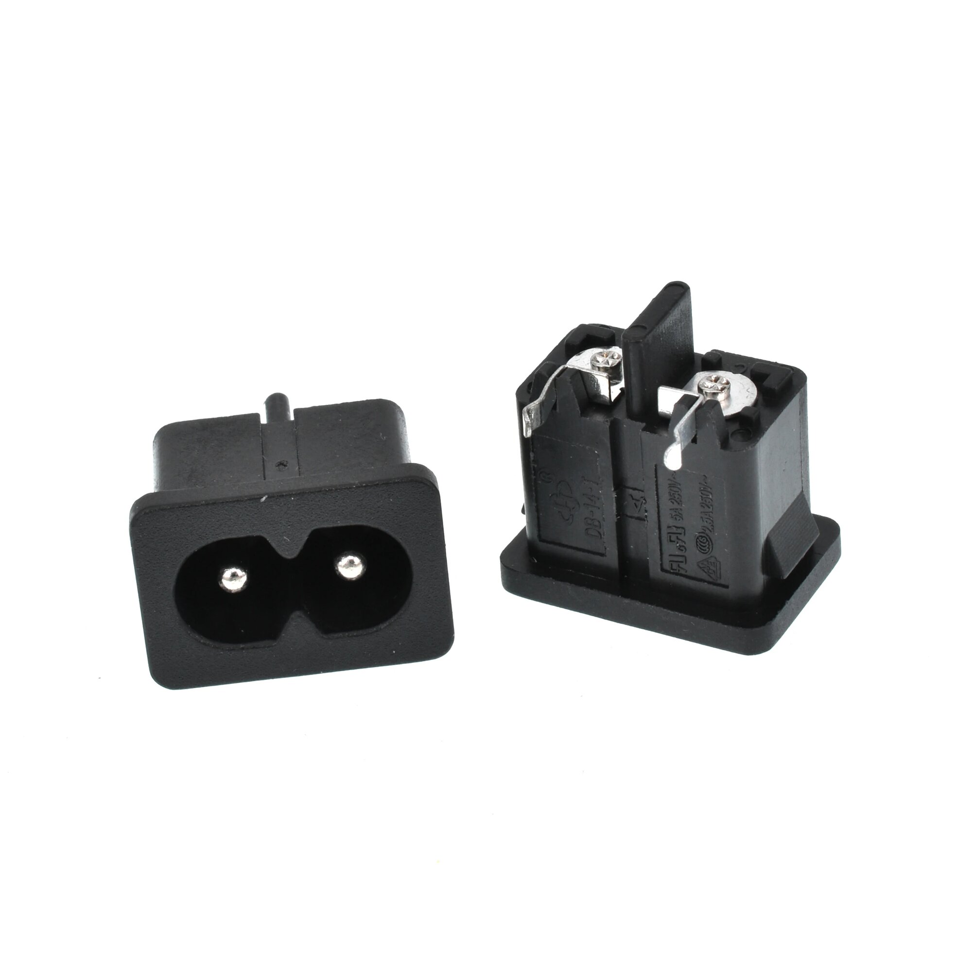 Разъём питания IEC 320 C8 2.5A 5A 250V 2-контактный DB-14