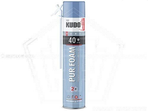 Пена монтажная бытовая kudo home 40+ (1000 мл, 700 гр.) всесезонная (kuph10u40+)