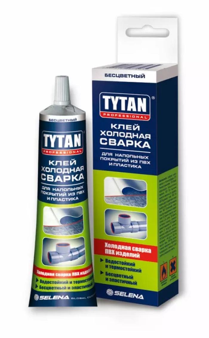 Клей холодная сварка Tytan Professional для напольных покрытий из ПВХ и пластика 100 гр
