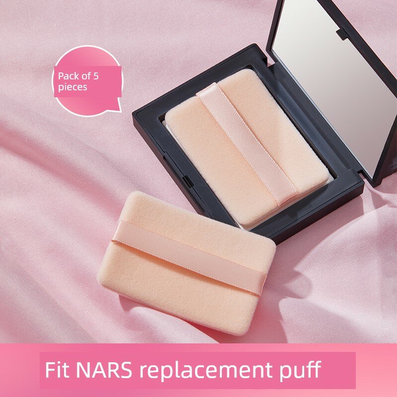 Набор двусторонних косметических губок для пудры NARS, 5 шт, прочная вельветовая замена для смешивания и фиксации пудры