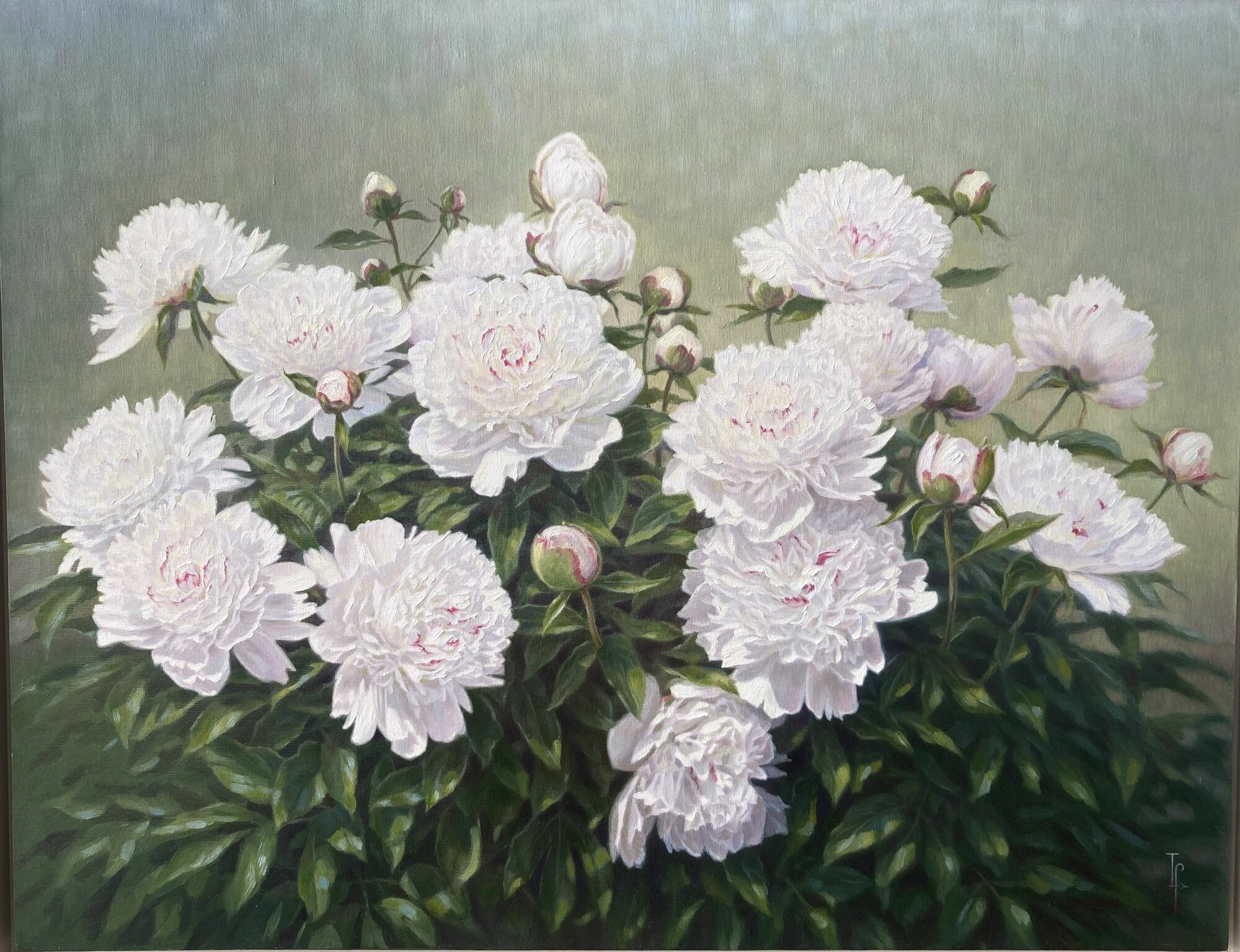 ART-Salon at Oktyabrskaya "Фестива-максимум. Пионы", 70х90см; холст, масло; авторская работа
