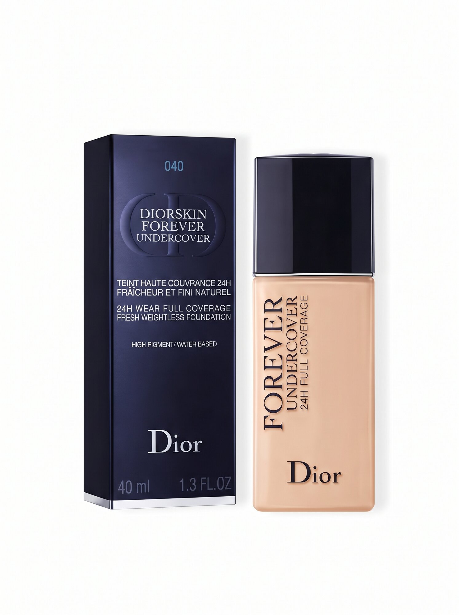 Dior (040 Honey beige) Forever Undercover, 40 мл Тональный флюид. Франция