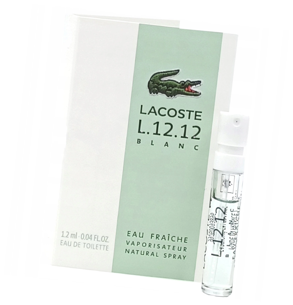 Яркий парфюм Lacoste L 12 12 Blanc Eau Fraiche сэмпл 1.2 / Туалетная вода Лакост Бланк О Фреш пробник