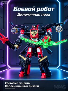 Метал Кард Бот. Флита Зет трансформер 24 см S1.