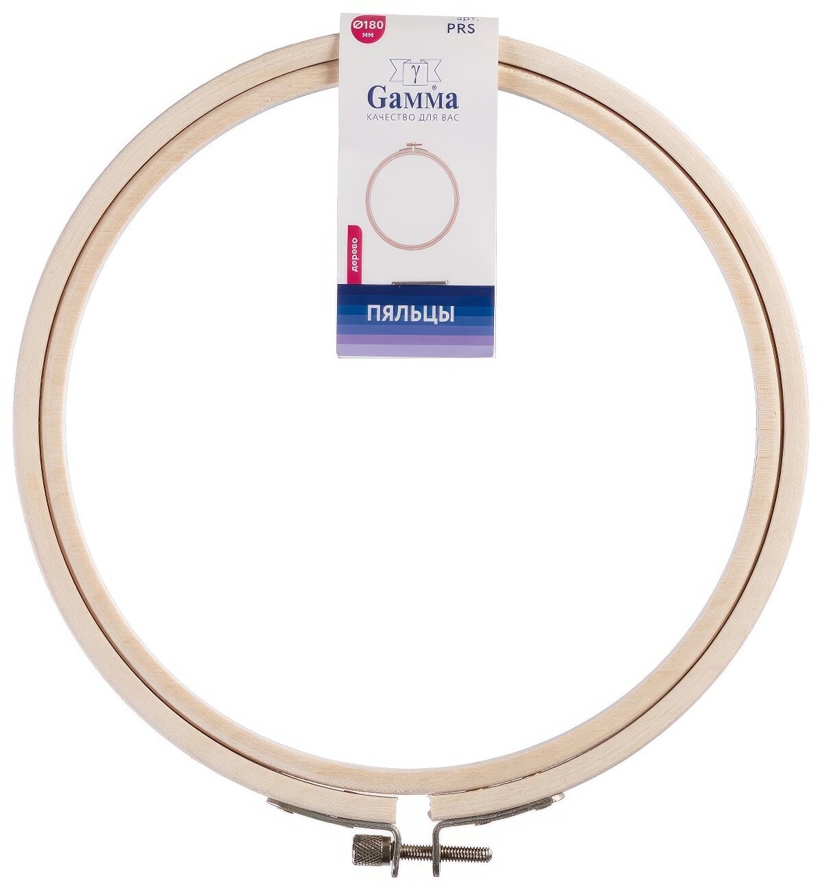 Gamma PRS d 180 мм пяльцы круглые дерево круг