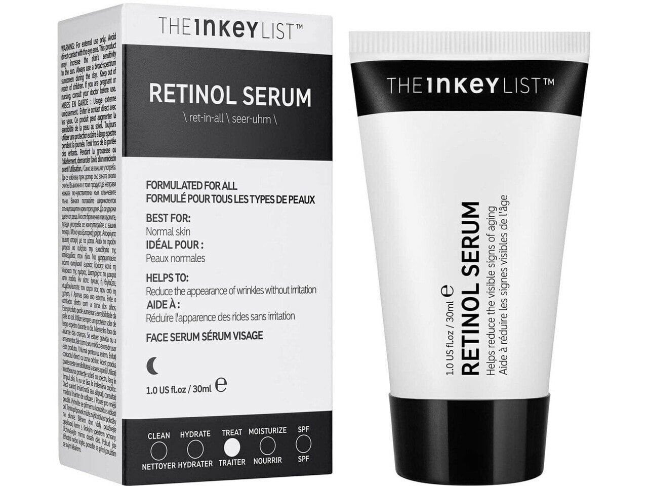 Сыворотка The INKEY List с ретинолом Retinol, 30 мл, для ежедневного применения