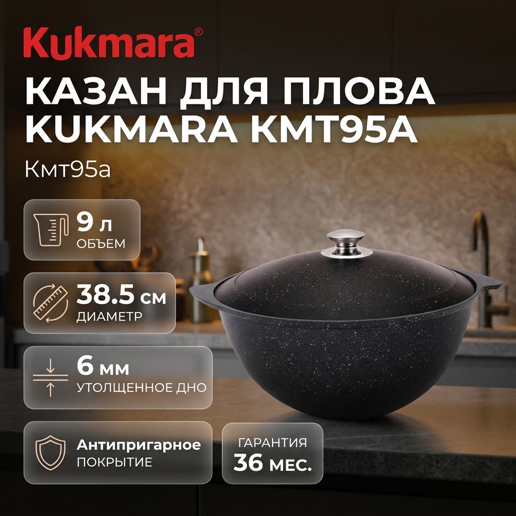 Казан для плова Kukmara Кмт95а 9л