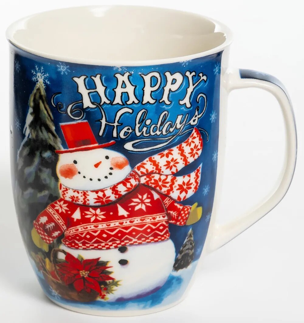 Кружка HAPPY HOLIDAYS от бренда Olaff, объем 350мл (223-08016)