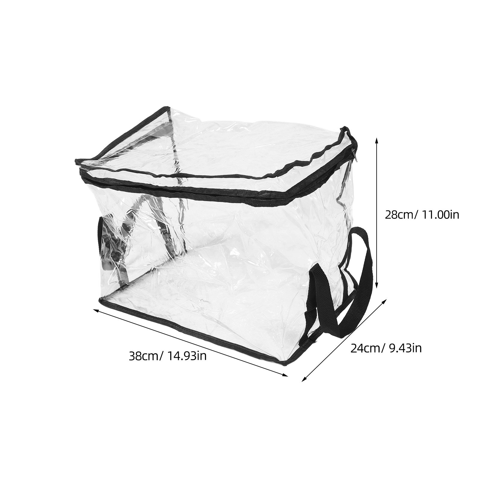 Коробка Для Хранения Книг Прозрачная Чёрная 38.00X32.00X24.00Cm