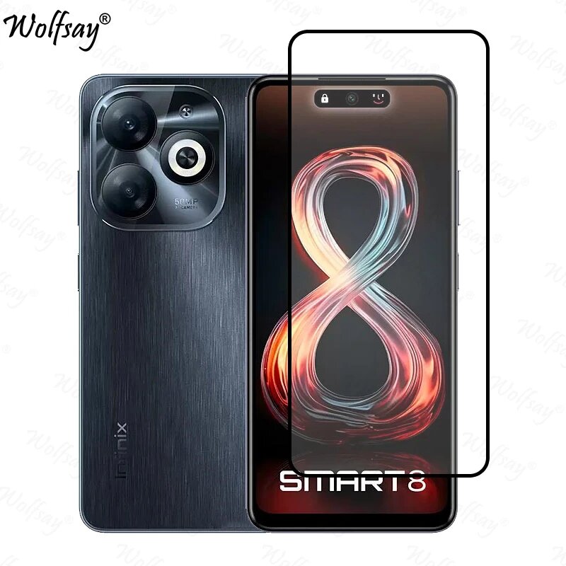 Защитное стекло для Infinix Smart 8, Цвет: 1PC Tempered Glass