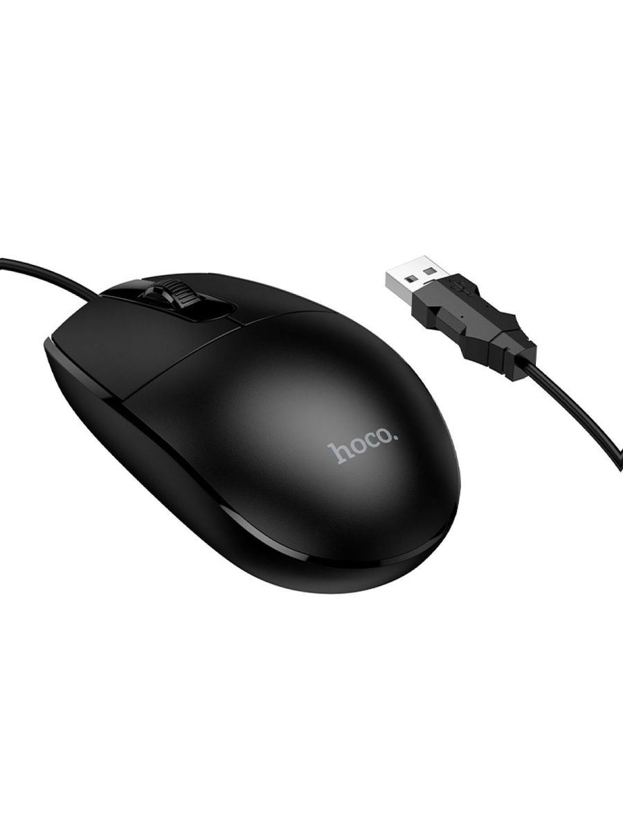 Мышь Hoco GM50, проводная USB, цвет черный