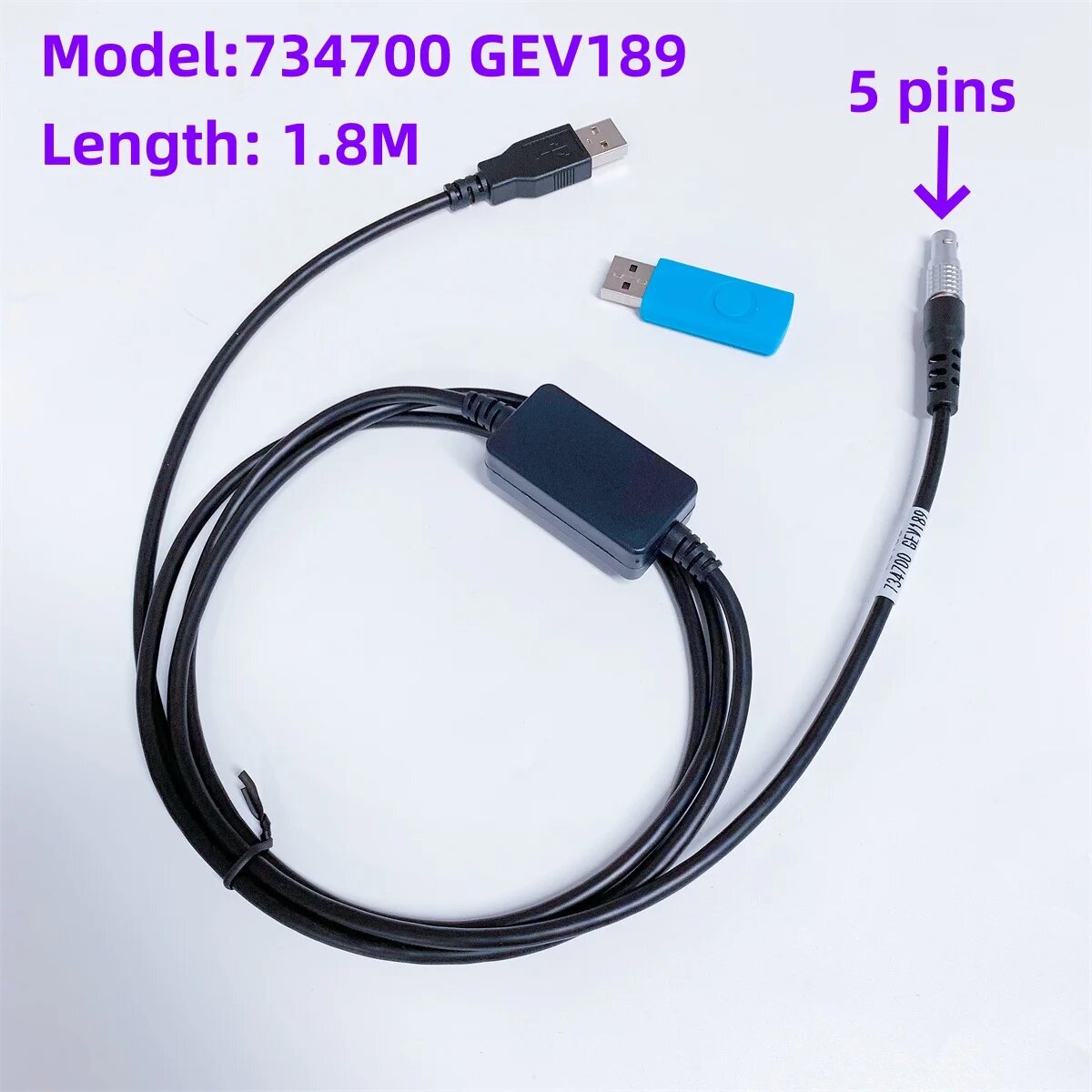 USB-кабель Leica GEV189 3m для данных