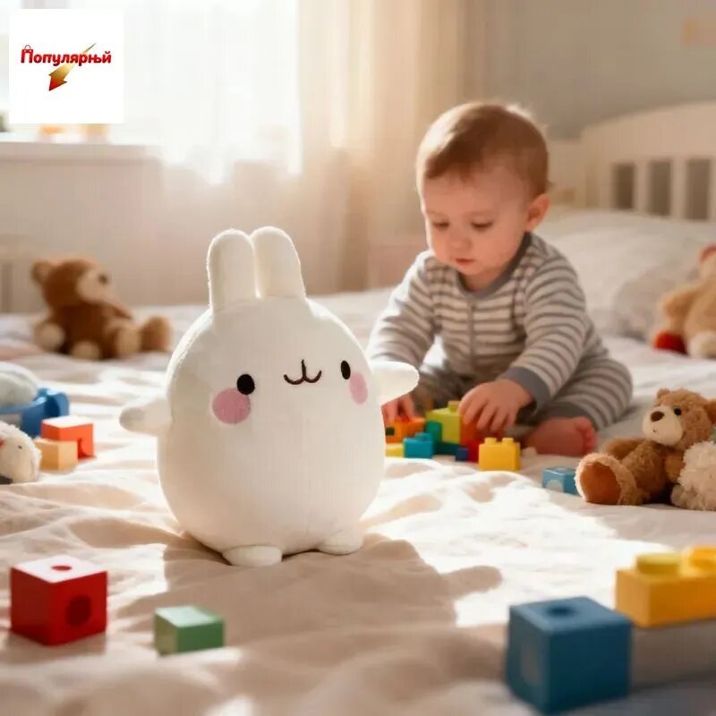 Аниме Мягкие Игрушки Molang Rabbit / Моланг Игрушка Антистресс 12cm kaiwanstore1 шт