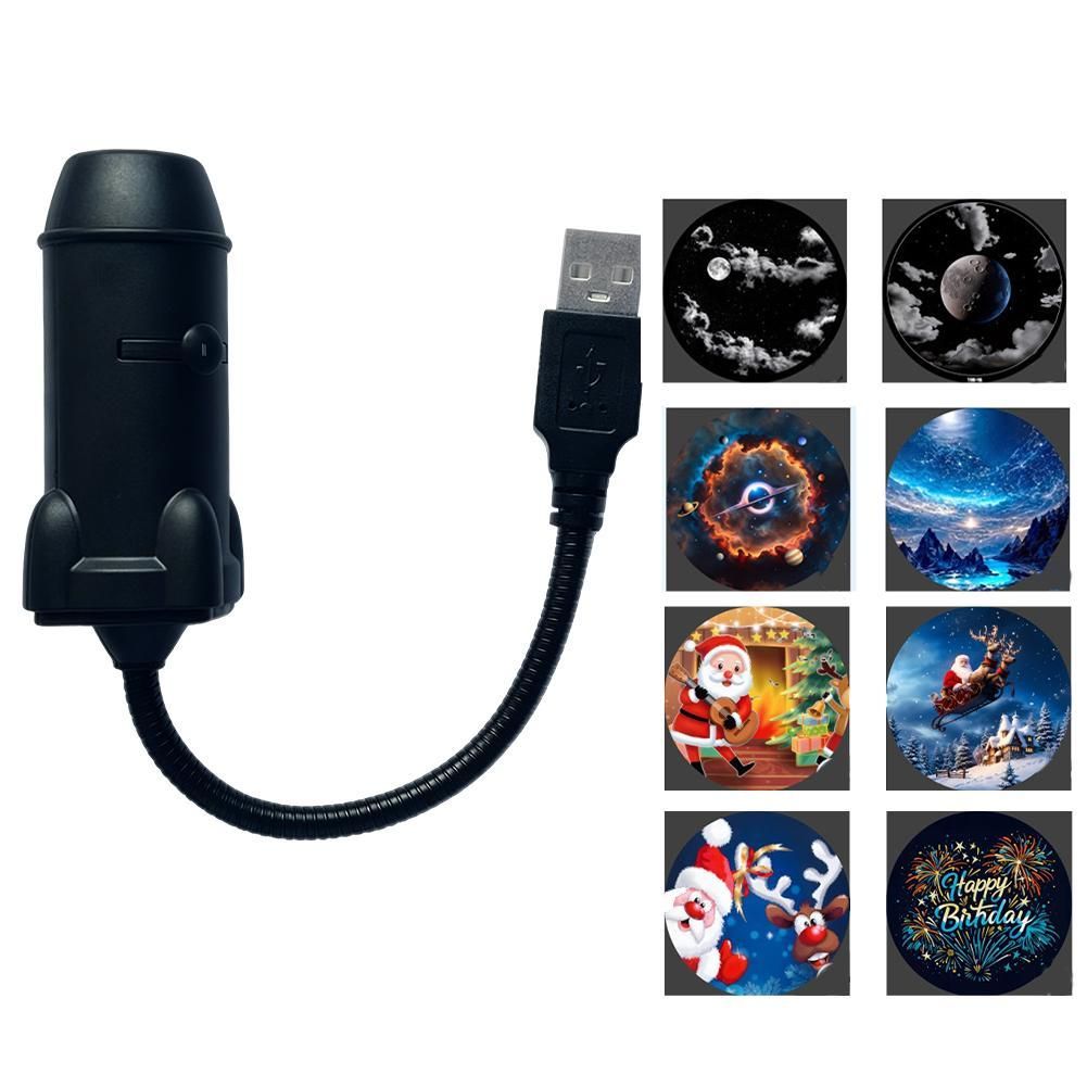 USB-проектор ночник, креативная проекционная лампа, для комнаты