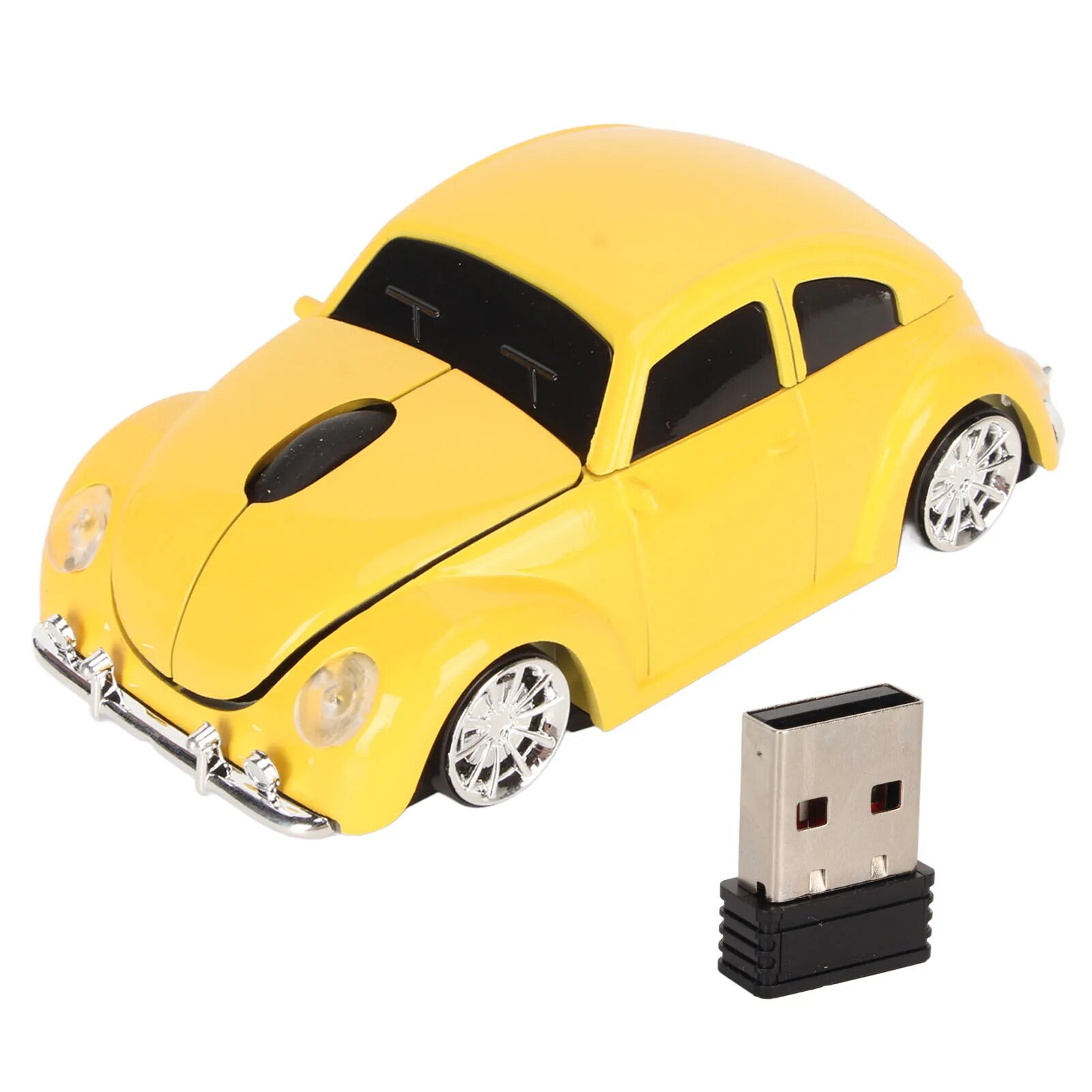 VBESTLIFE Беспроводная игровая мышь спортивный автомобиль красный 2.4GHz Желтый, Желтый