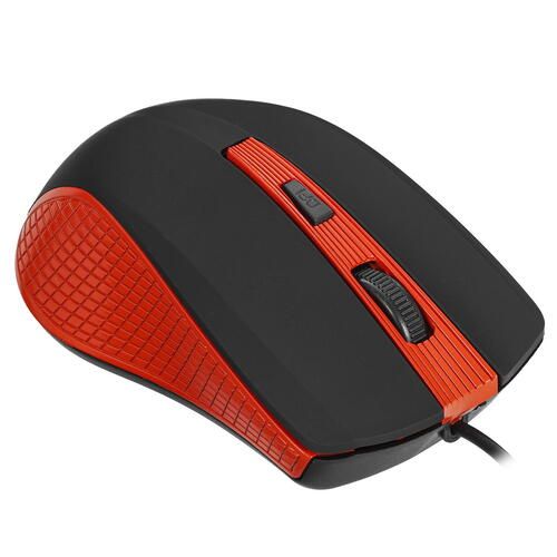 Проводная мышь Aceline CM-905BU, черный/шоколадный, 1200 dpi, 1.5 м.