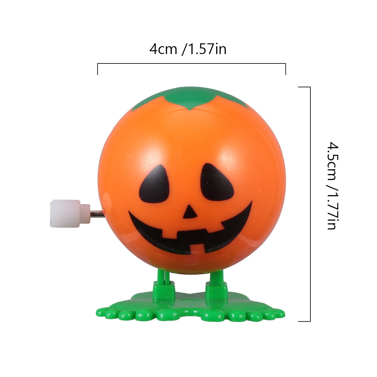 Игрушка В Forme Дыни На Заводном Механизме Оранжевый 4 Шт 4.5X4Cm Для Halloween
