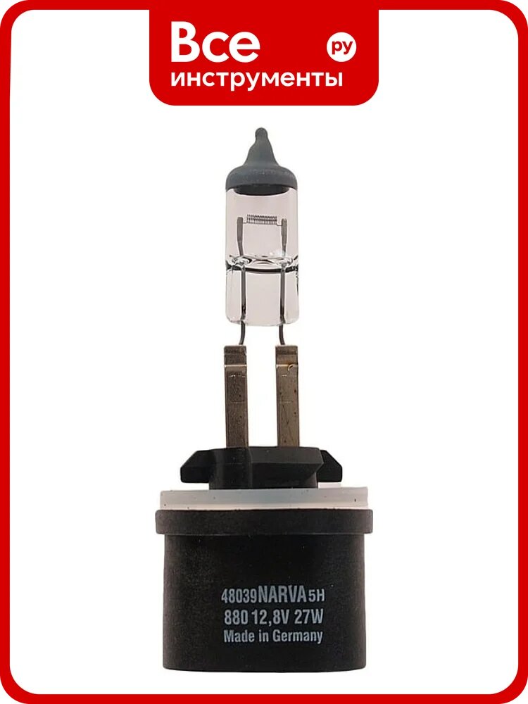 Автолампа H27W 1 PG13 HALOGEN 12V 1 10 100 HIT NARVA 480393000