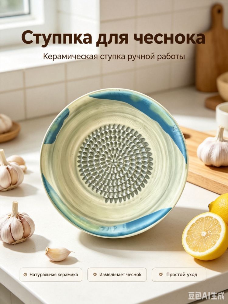 Тарелка терка / Керамическая терка тарелка для овощей, имбиря, чеснока