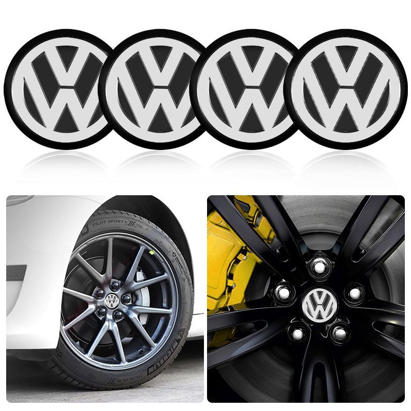 4 штуки фольксваген (Volkswagen) черный автомобильных колпачков для ступиц диаметром 56 мм