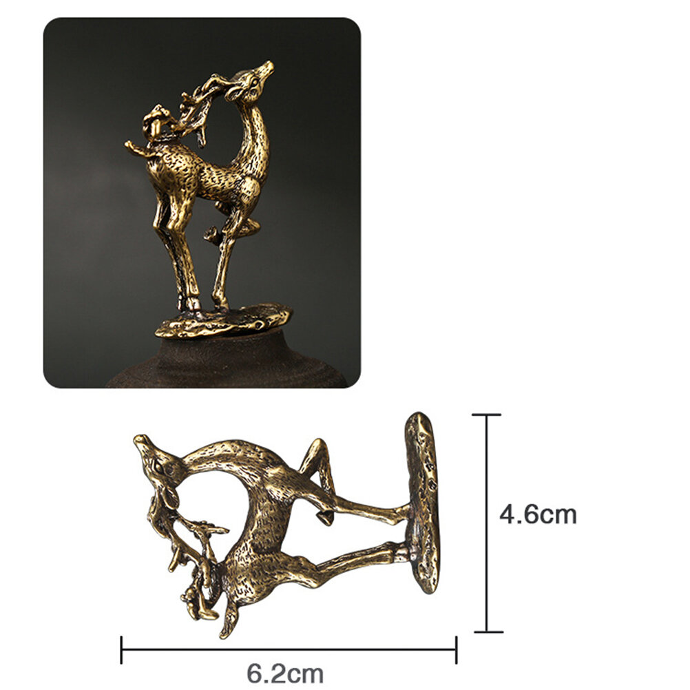 Lovely Sika Deer Decoration Figurine Ornament Crafts Для Дома Кафе Авто 6 2*4 6 Cm