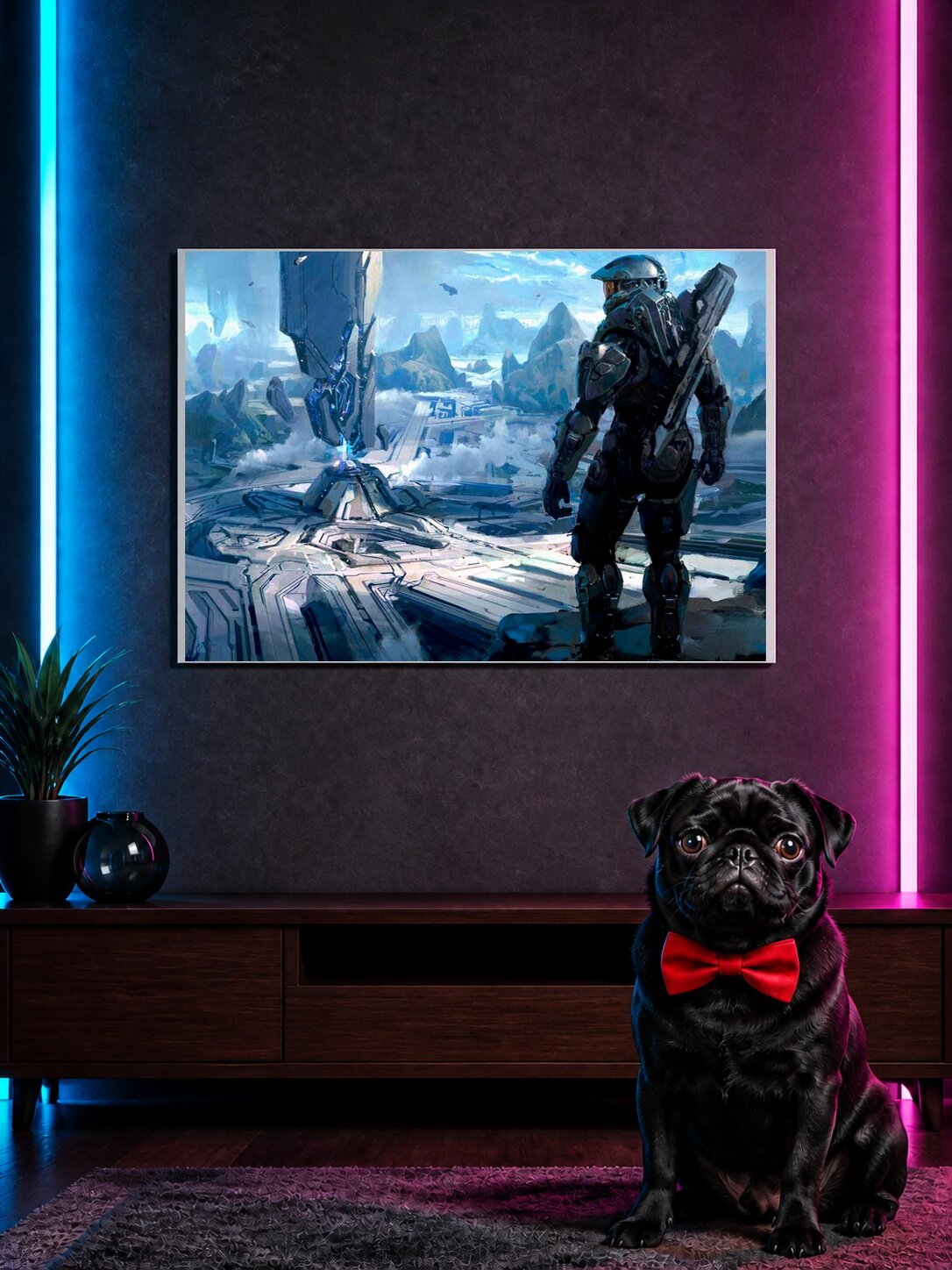 Постер Halo Мир — сюжетная игровая композиция A3