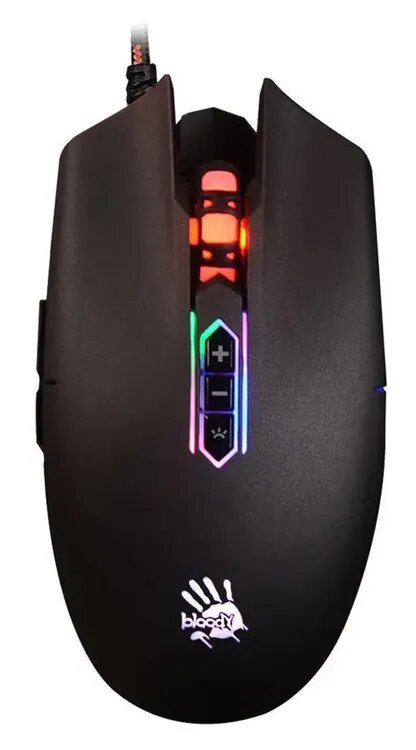 Мышь проводная A4TECH Bloody Q80, игровая, оптическая, USB, 6200dpi, черный