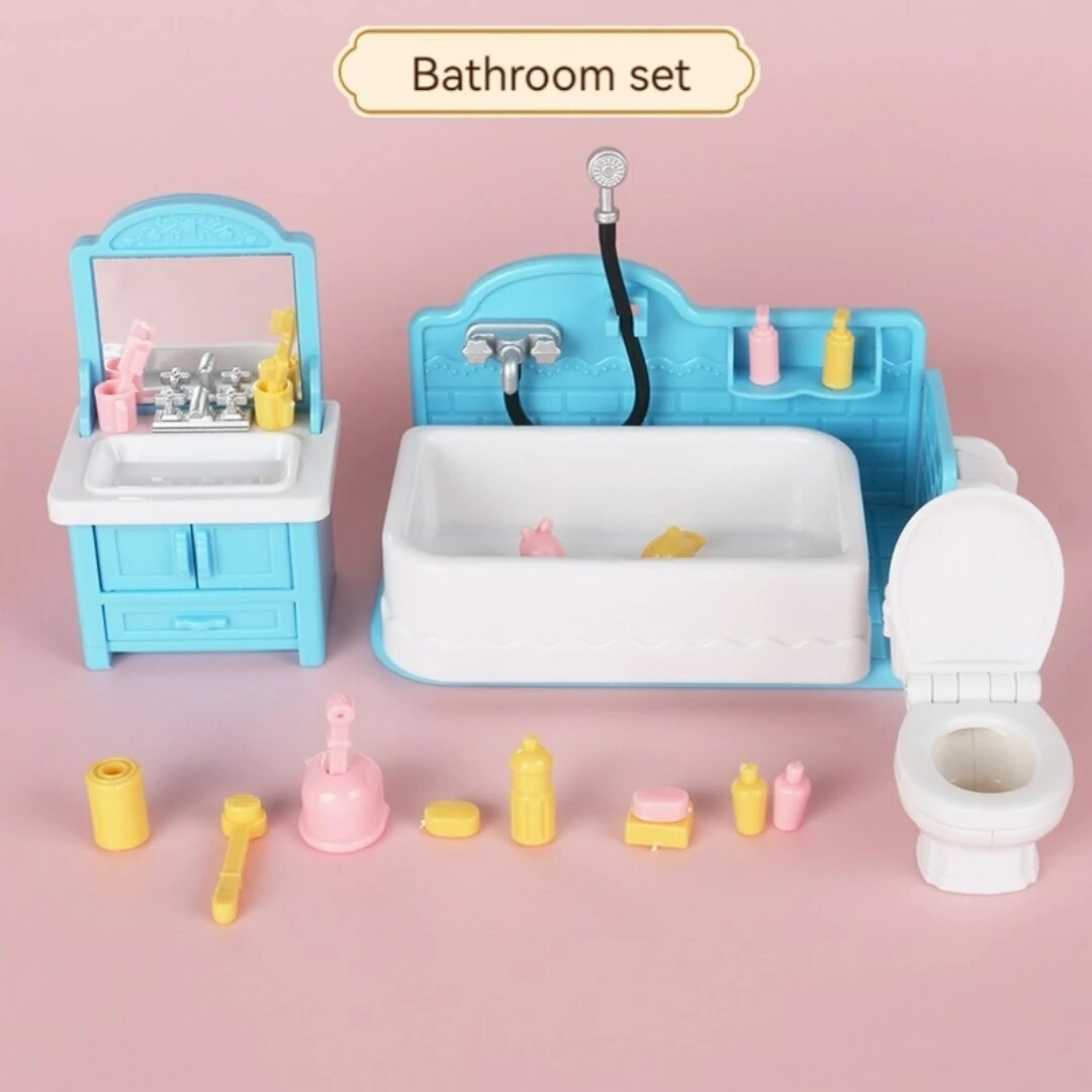 Набор ванной комнаты для кукол, Bathroom Set