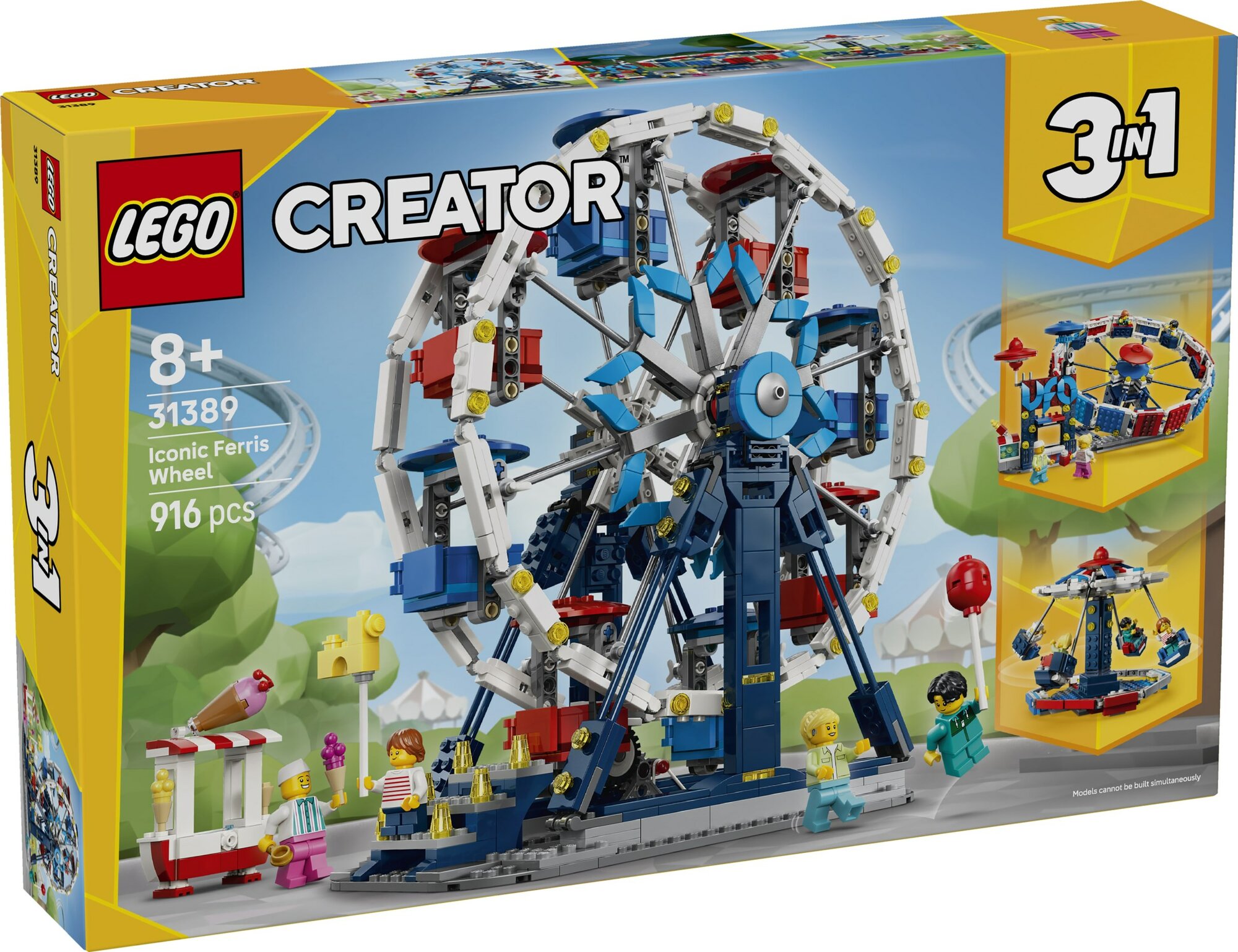 Конструктор LEGO Creator 31389 Знаменитое колесо обозрения 3-в-1, 916 деталей, 8+