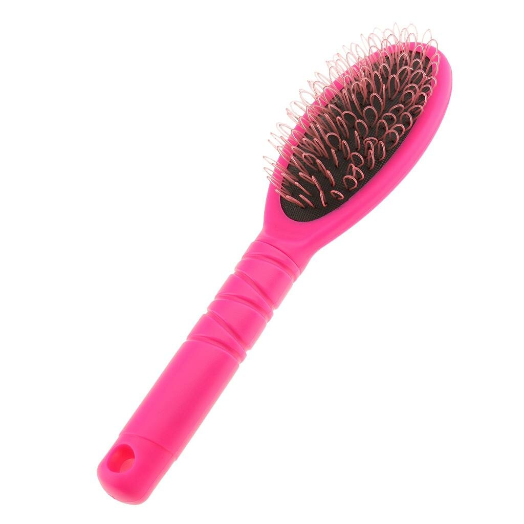 Щетка для наращивания волос Loop Wigs Brush для силиконовых микрокольцевых пломб, красная.