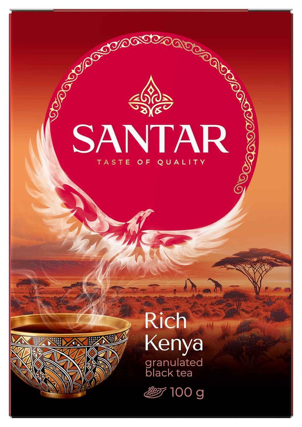 SANTAR Чай Rich Kenya чёрный, гранулированный 100 г