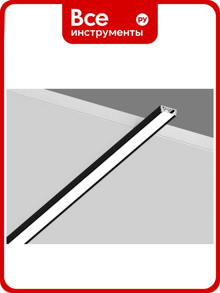 Комплект SWG SF-1506-BL профиль накладной, черный, П-образный, 2м, шт 00-00020193