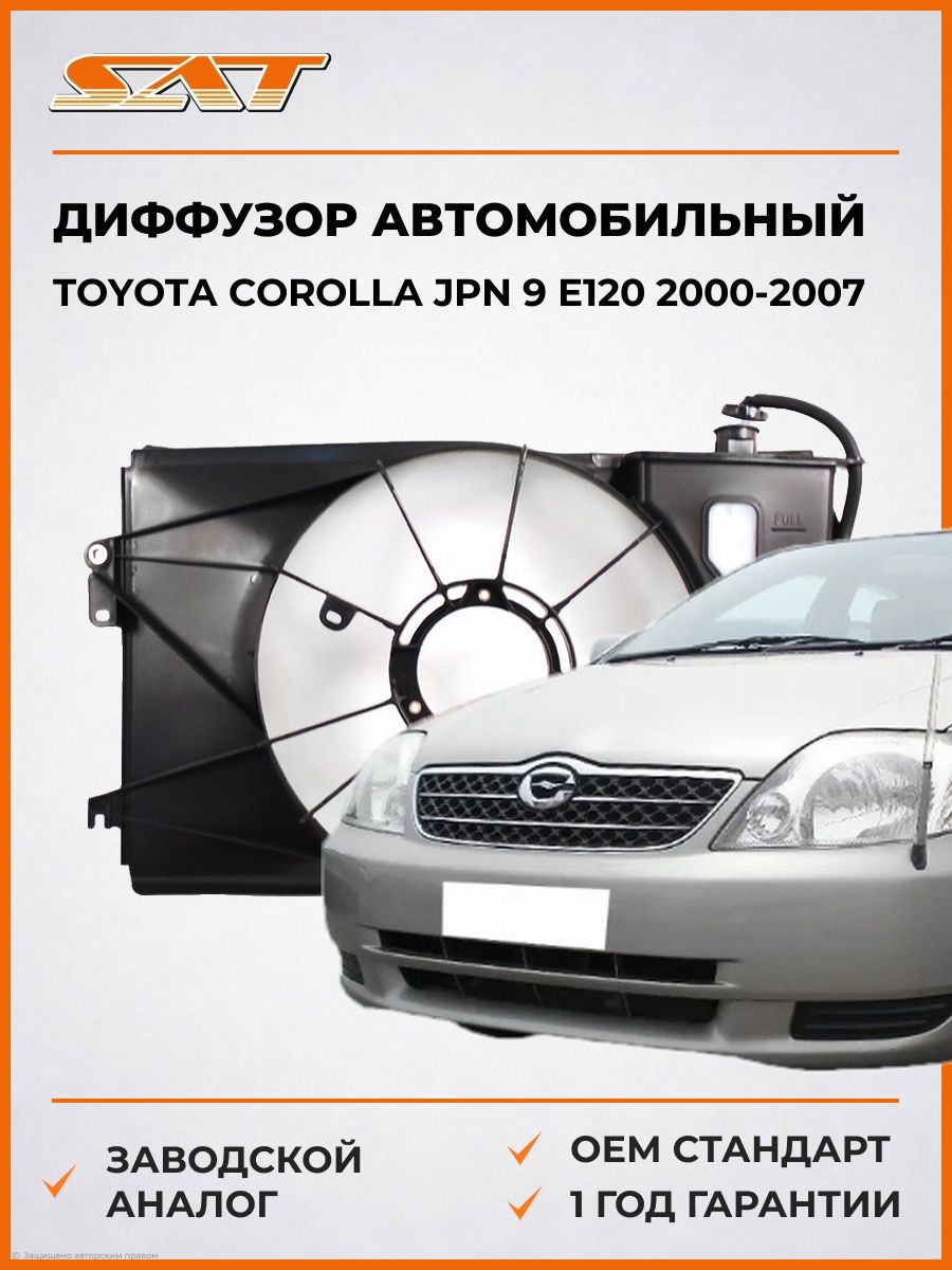 Диффузор для автомобиля SAT STTY282000 Toyota Corolla JPN 9 E120 Тойота Королла ЯП 9 E120 2000-2007