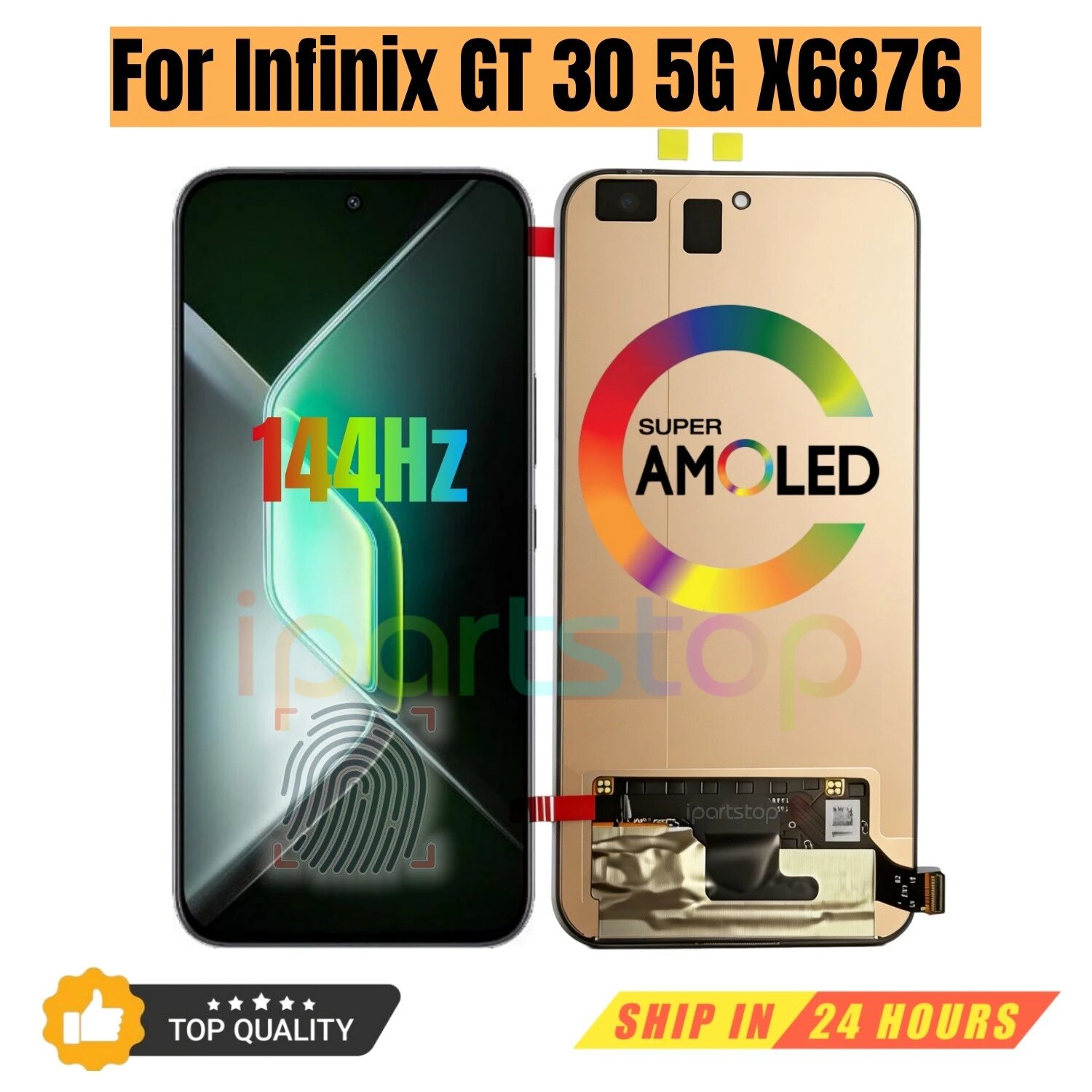 Новый дисплей iParts для Infinix GT 30 5G X6876, 144 Гц AMOLED, сенсорный экран в сборе, все функции, OEM