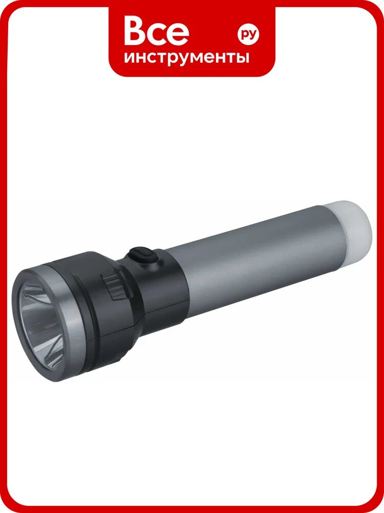 Фонарь Navigator 95 708 NPT-CP29-ACCU пластик 1LED, 3Вт+4LED, 1Вт, Li-Ion, 3.7В, 2 режима 95708