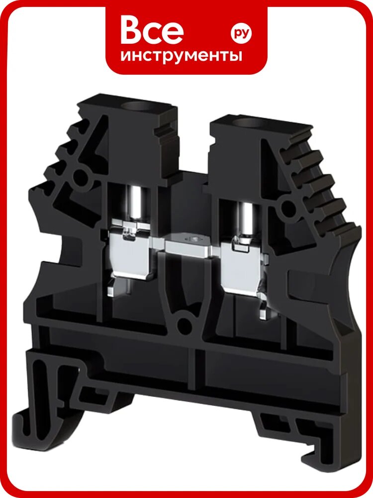 Клеммник на DIN-рейку Klemsan 2,5мм. кв, черный, AVK2,5(RP) 100 шт. 0.0.0.3.304125RP