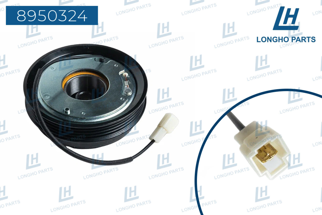 Шкив компрессора кондиционера general motors 96256053 (LONGHO 8950324)