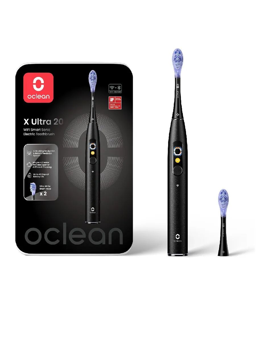 Электрическая зубная щетка Oclean X Ultra 20 Черный