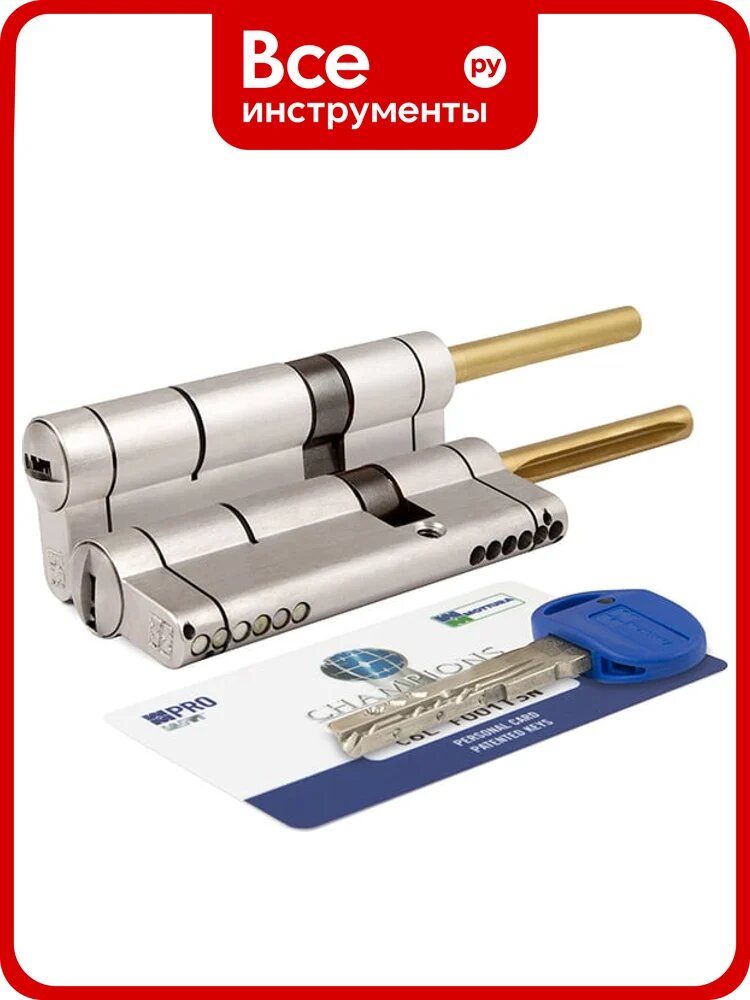 Цилиндровый механизм под вертушку (дл. шток) MOTTURA CP4P613101С5 92мм/56+10+26 мат. никель 39149
