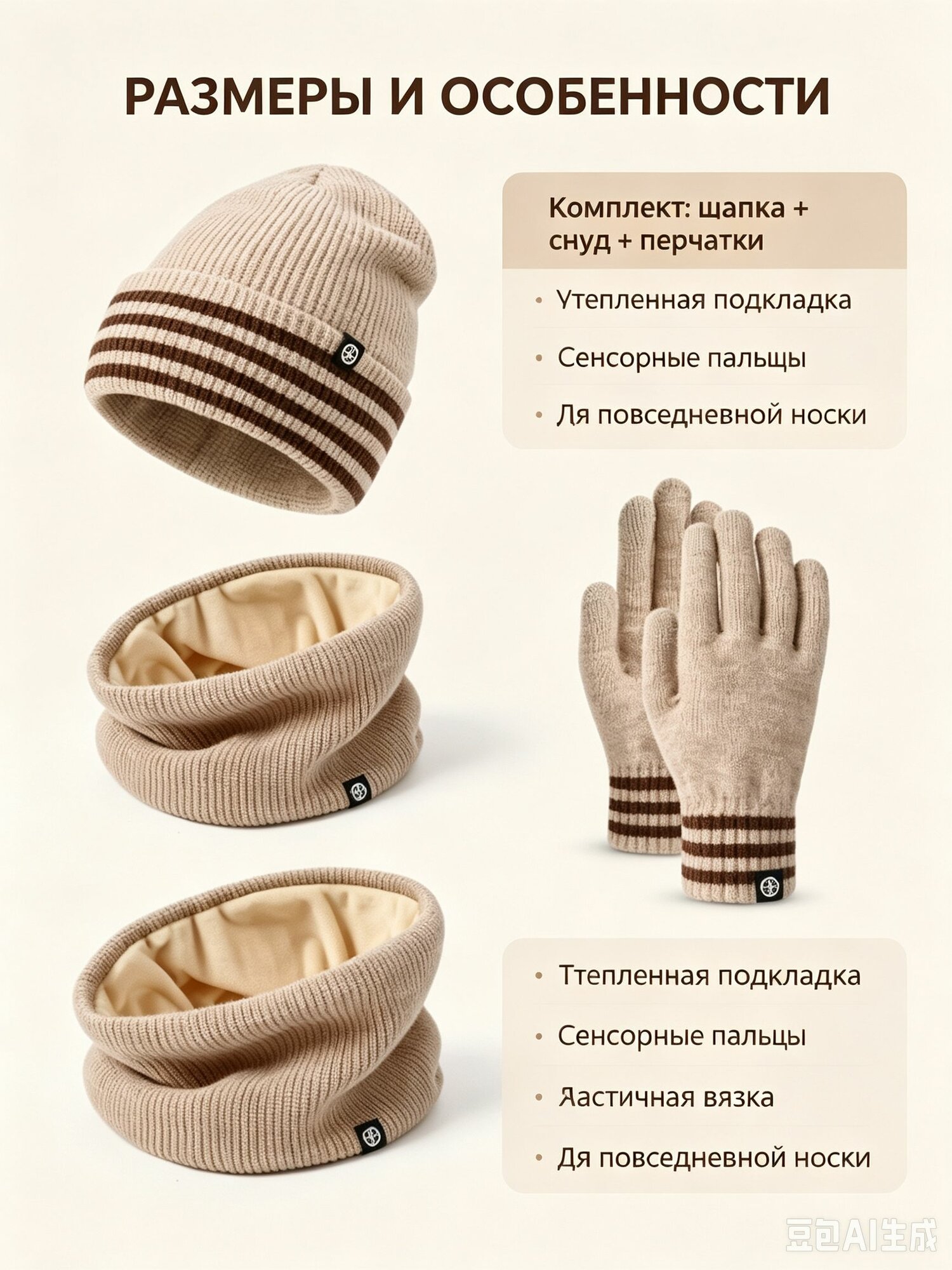 Косынка шейная ,10 см — фото 1
