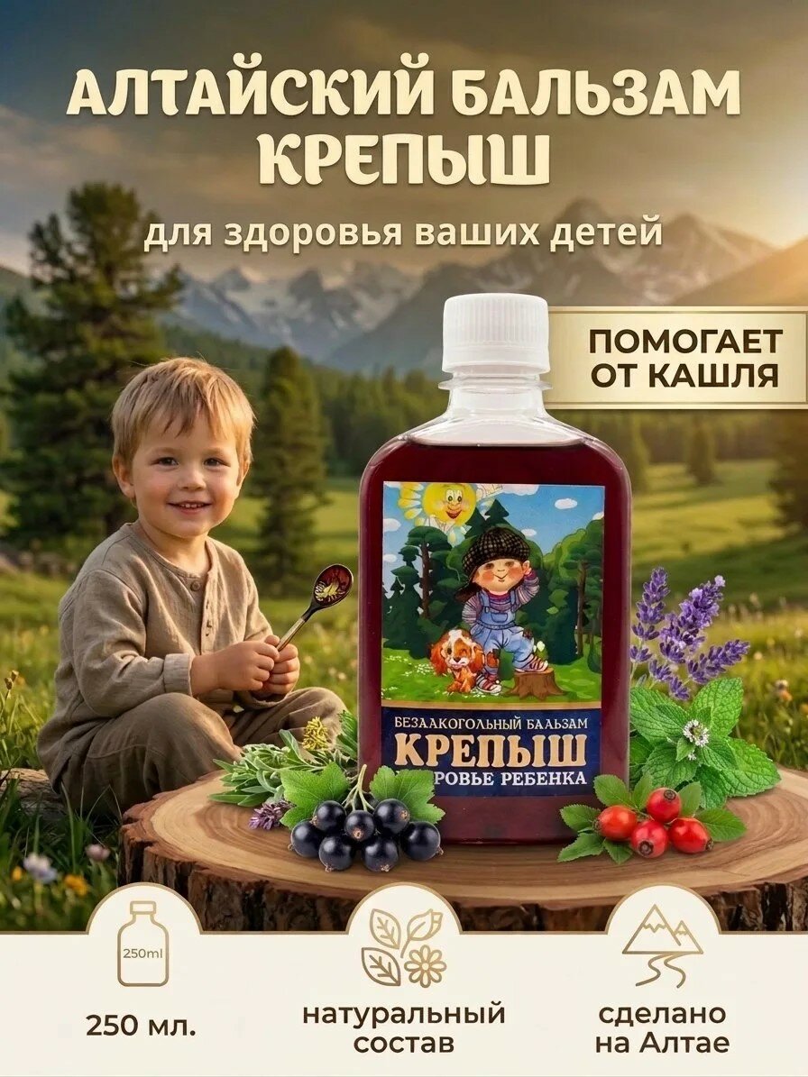 Алтайский бальзам для детей от кашля, для иммунитета