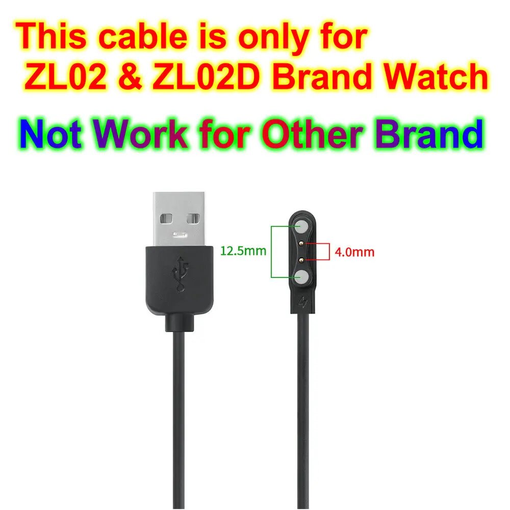 Кабель для зарядки ifew ZL02CPro 1pc 2pin watch cable