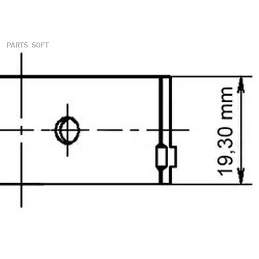 KOLBENSCHMIDT 77272610 77 272 610 вкладыши шатунные! +0.25\ Opel Astra/Kadett/Omega 1.6-1.7D 80>