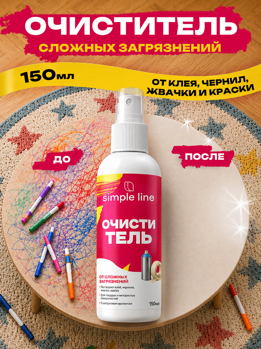 Чистящее средство антискотч, антиклей, спрей для удаления граффити, очиститель наклеек, маркера SL13A 150мл