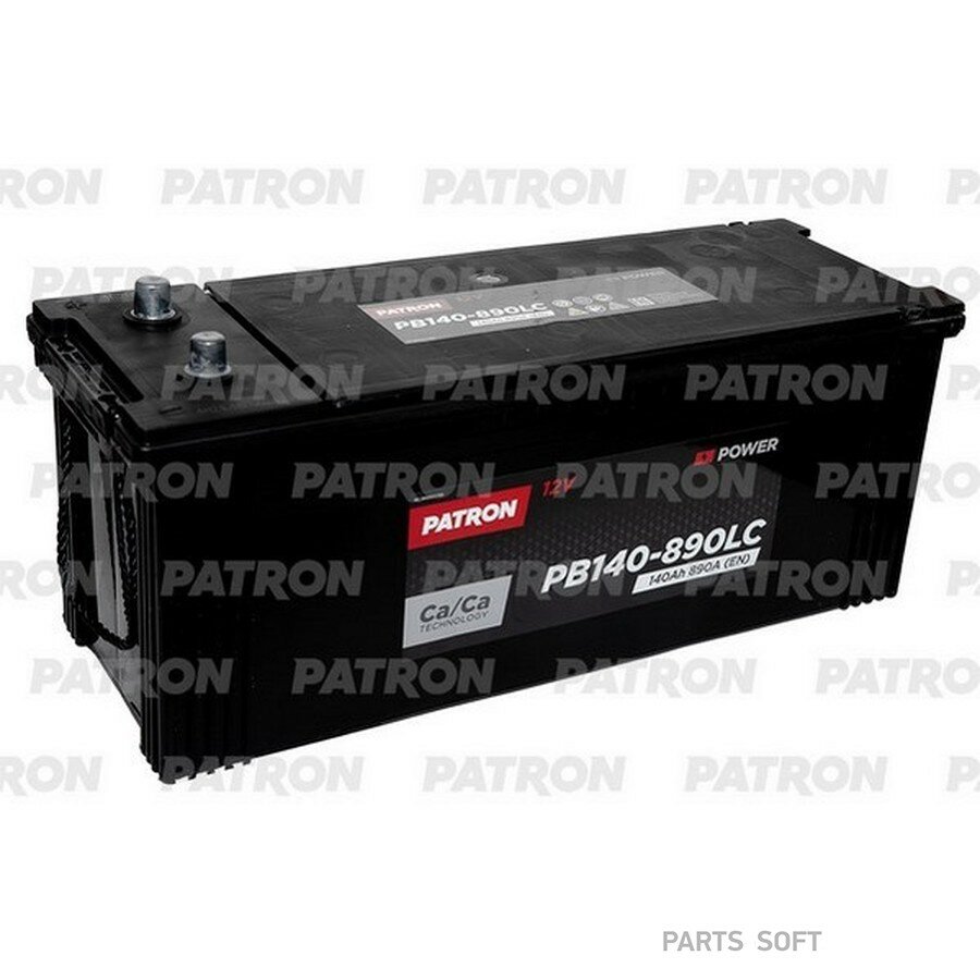 Аккумулятор PATRON POWER 12V 140AH 890A ETN 3(L+) D04 505x183x199mm B00 33,4kg от официального дистрибьютора, PATRON, артикул PB140890LC